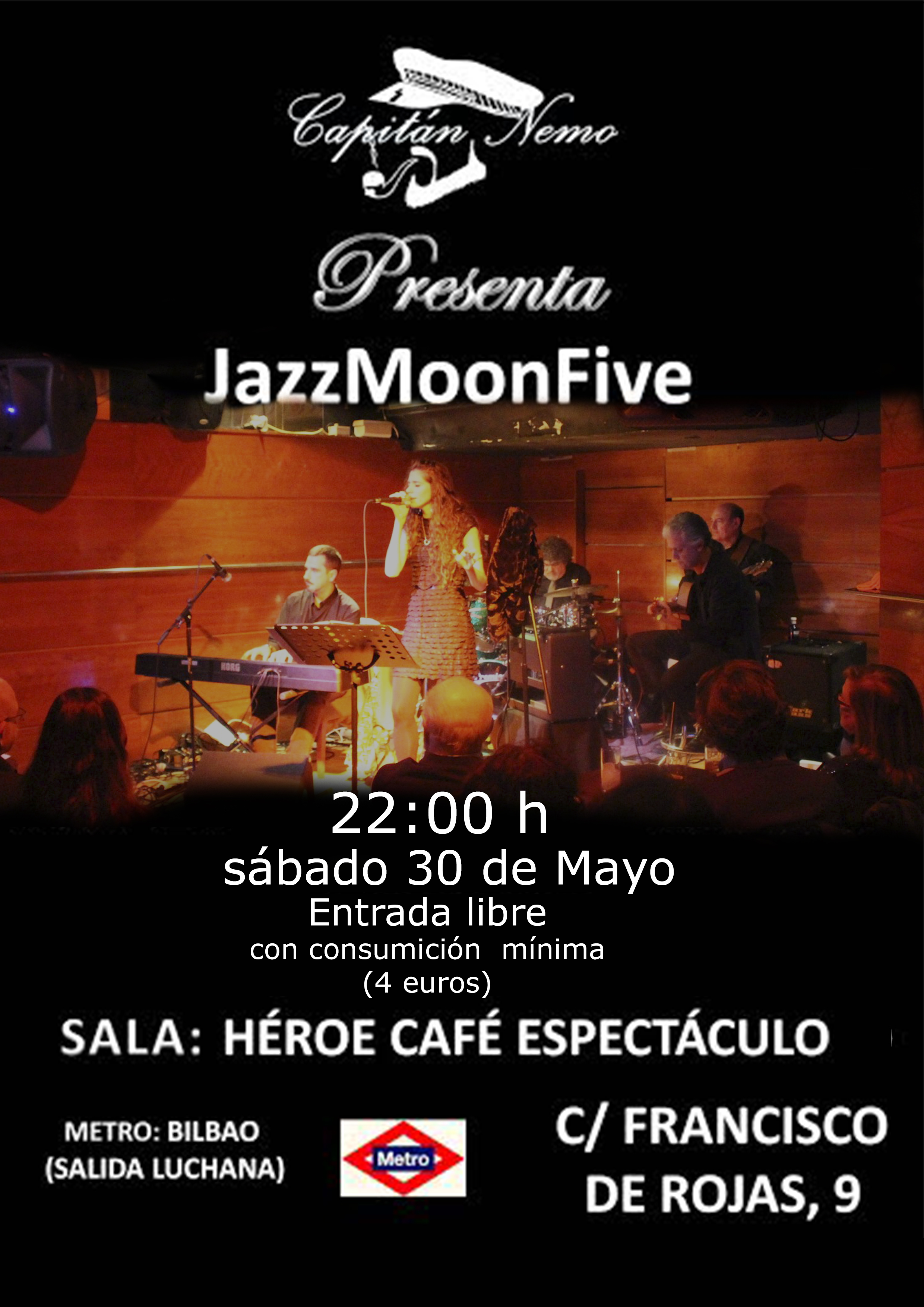 jazz moon five – Héroe Café Espectáculo